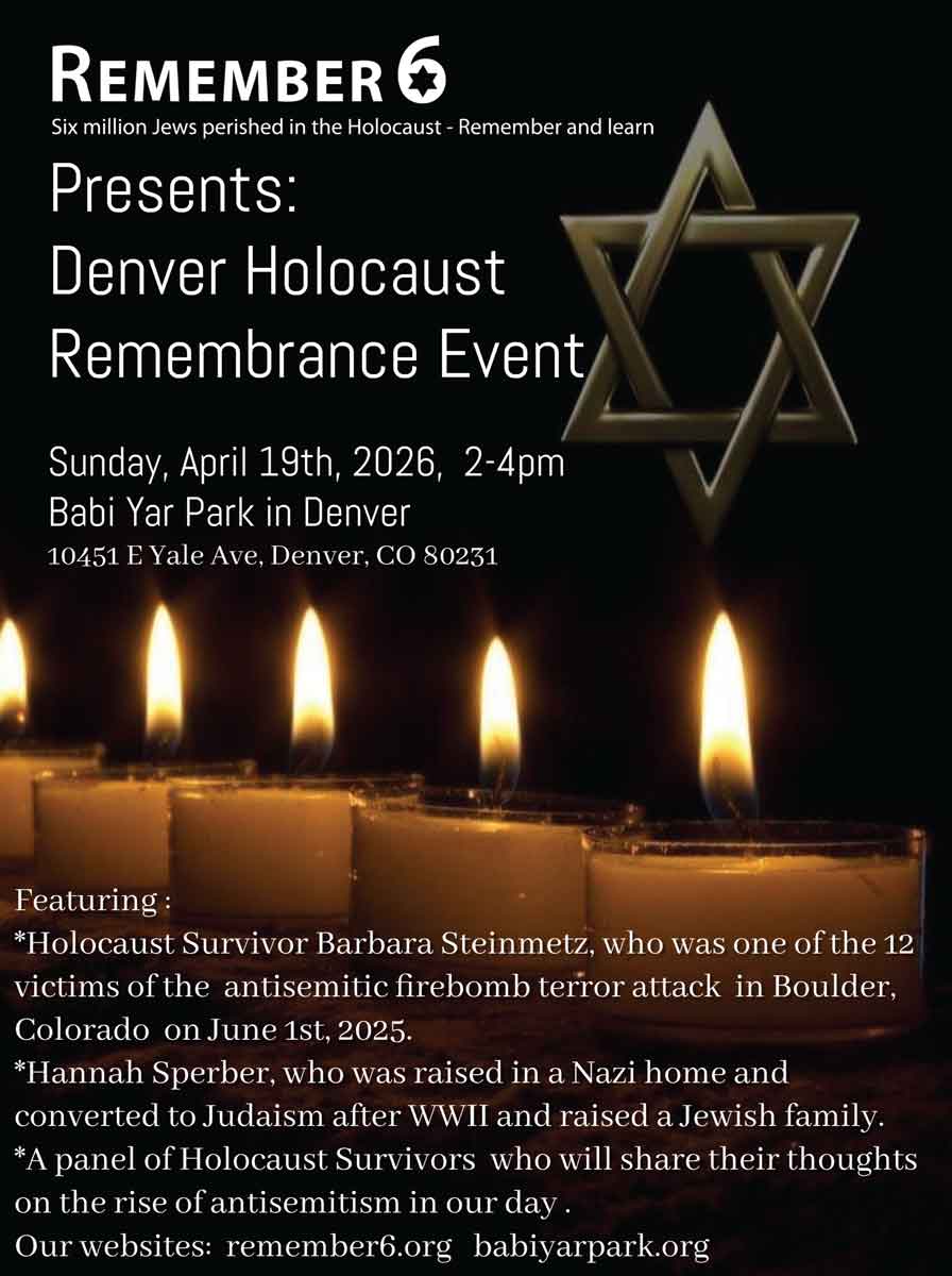 Denver Holocaust Remembrance Event - JEWISHcolorado