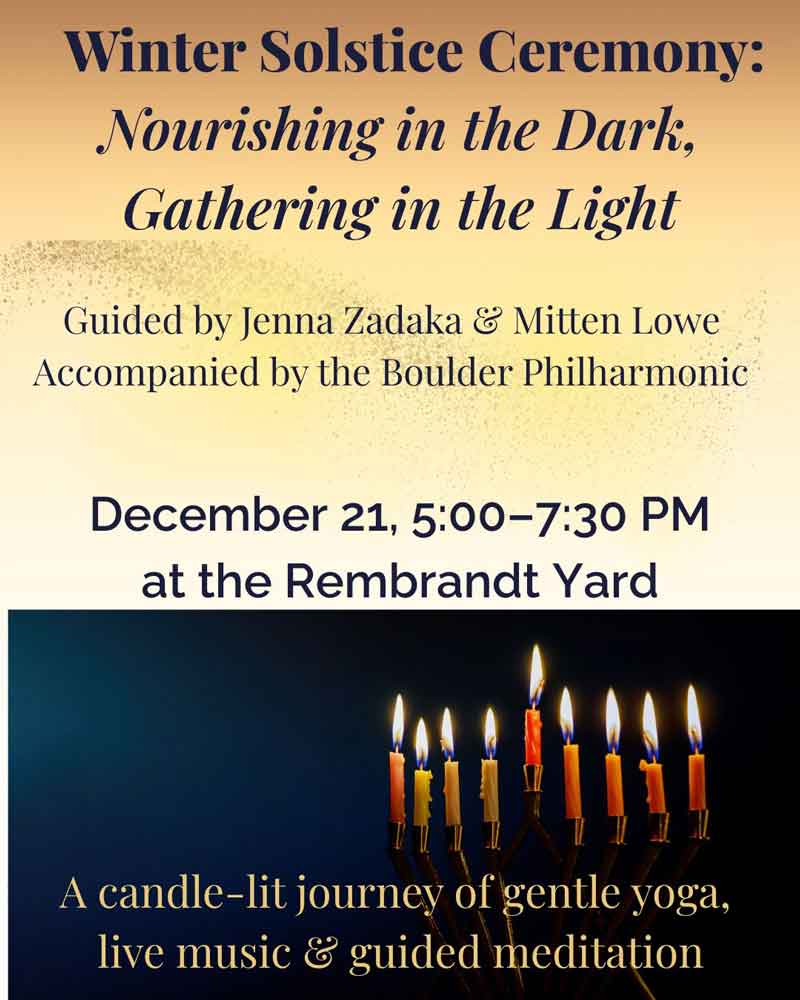 Hanukkah Winter Solstice: Nourishing in the Dark, Gathering in the ...